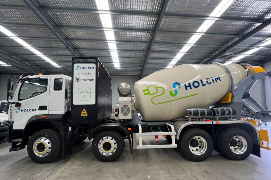 Foton cements EV truck trial with Holcim - OwnerDriver