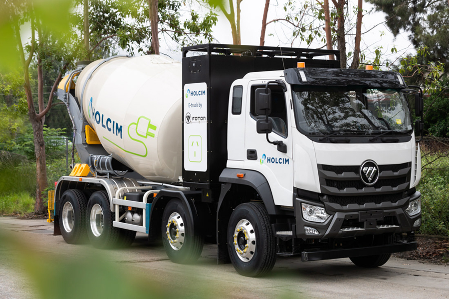 Foton cements EV truck trial with Holcim - OwnerDriver