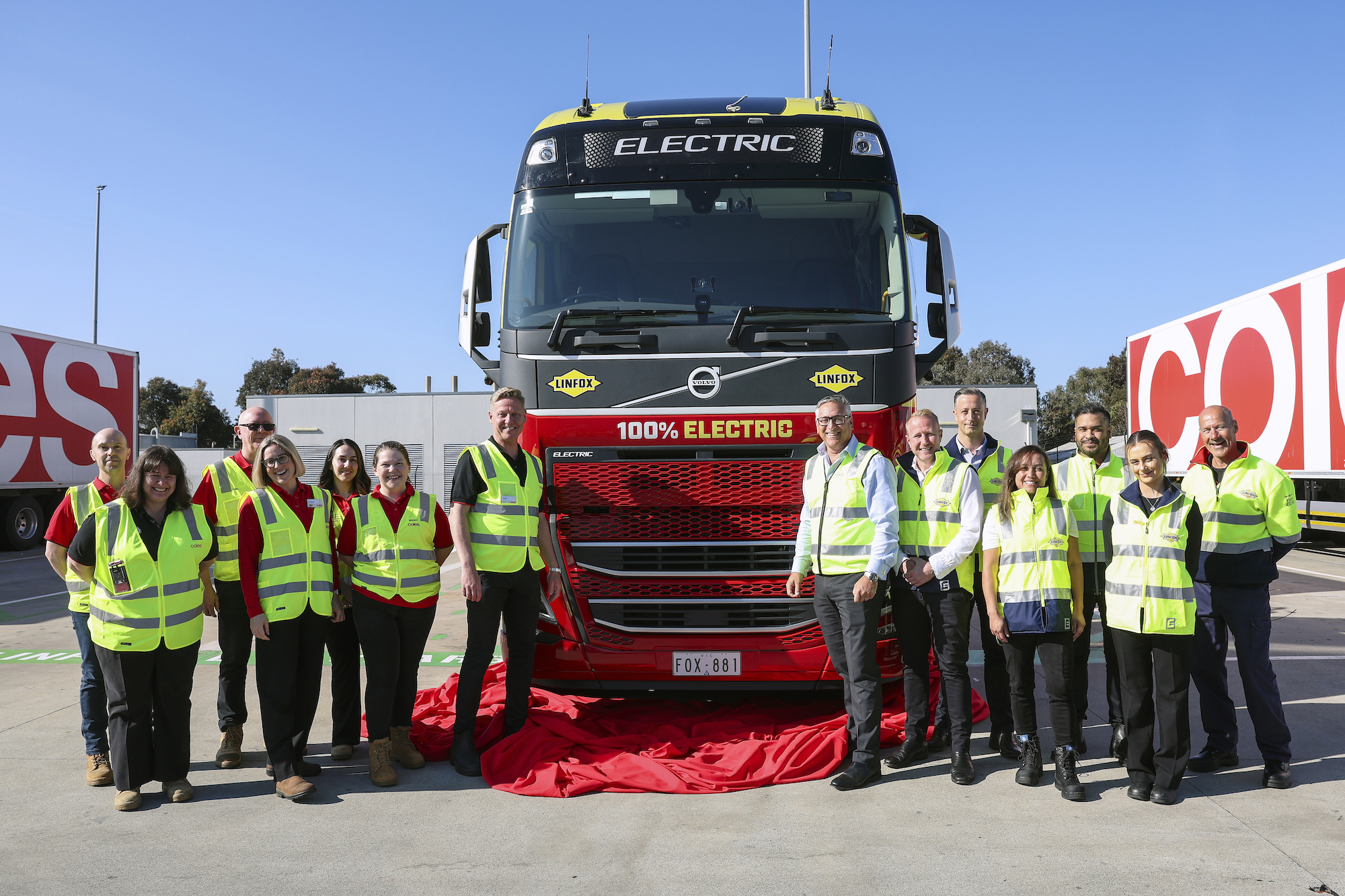 Coles makes history with first electric prime mover delivery