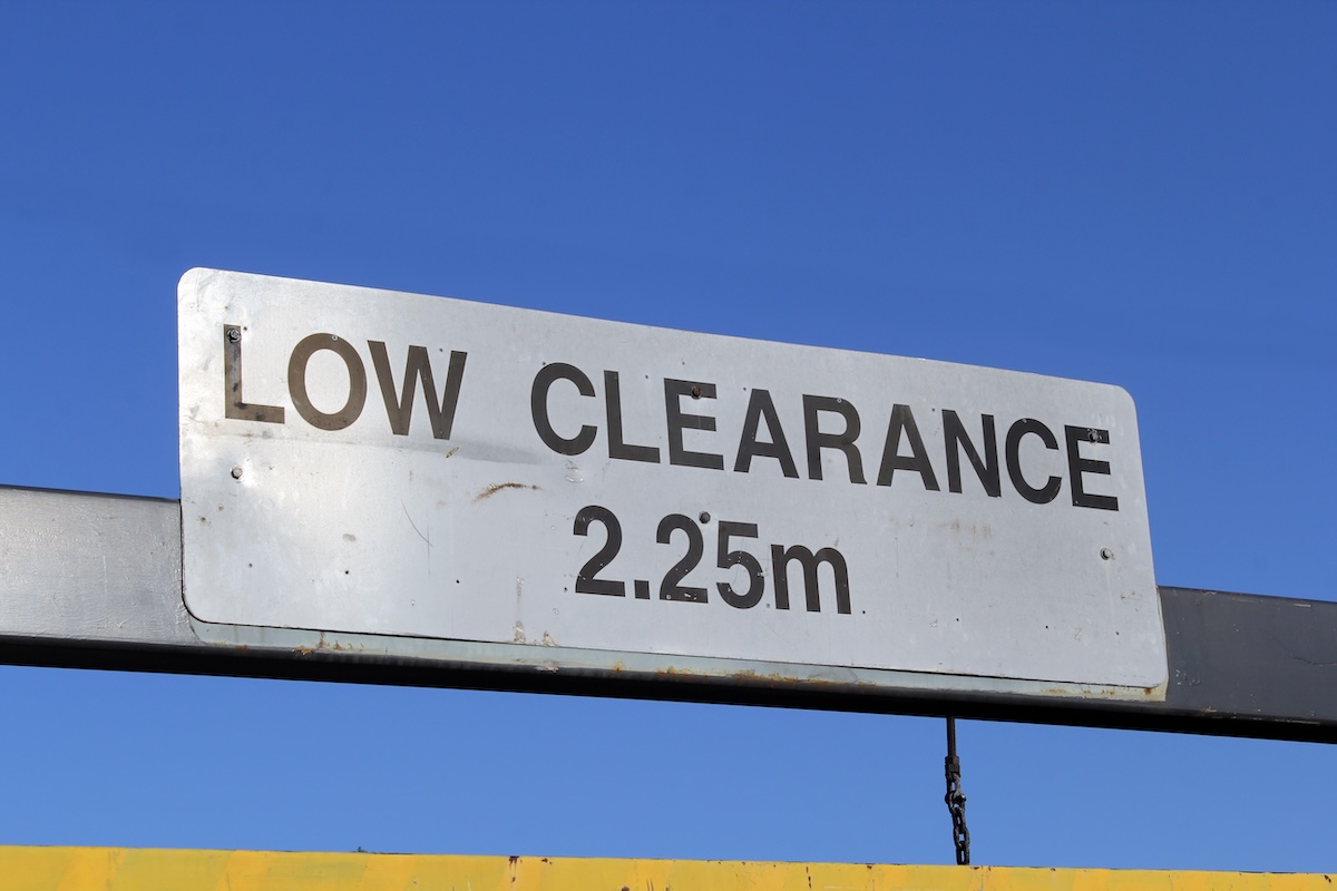 Keeping up to date with low clearance sign rules