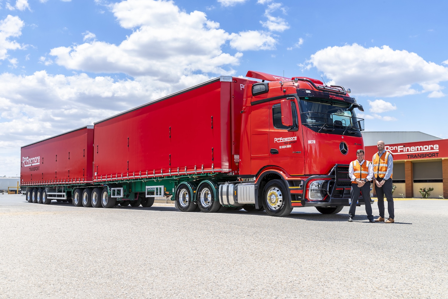 Ron Finemore Transport receives first new Mercedes-Benz model