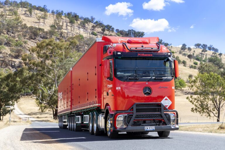 Ron Finemore Transport receives first new Mercedes-Benz model